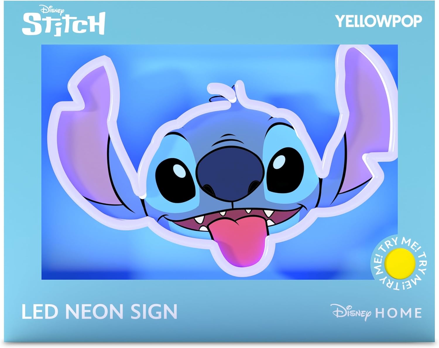 Yellowpop Neon Signs for Wall Decor, Disney Stitch (Face) - Energy ...
