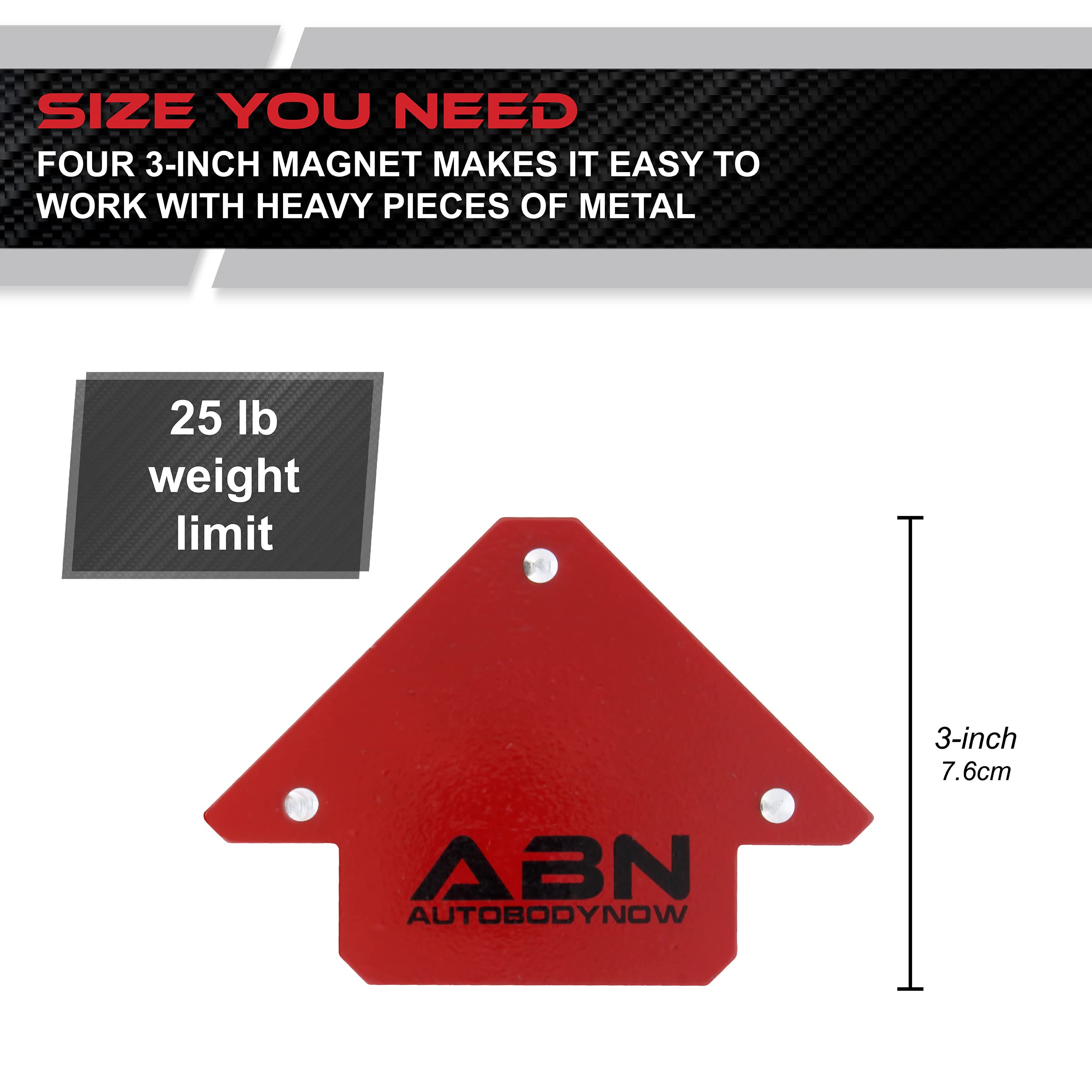 Snapklik.com : ABN Arrow Welding Magnet Fabrication Holder Set - 4pk ...