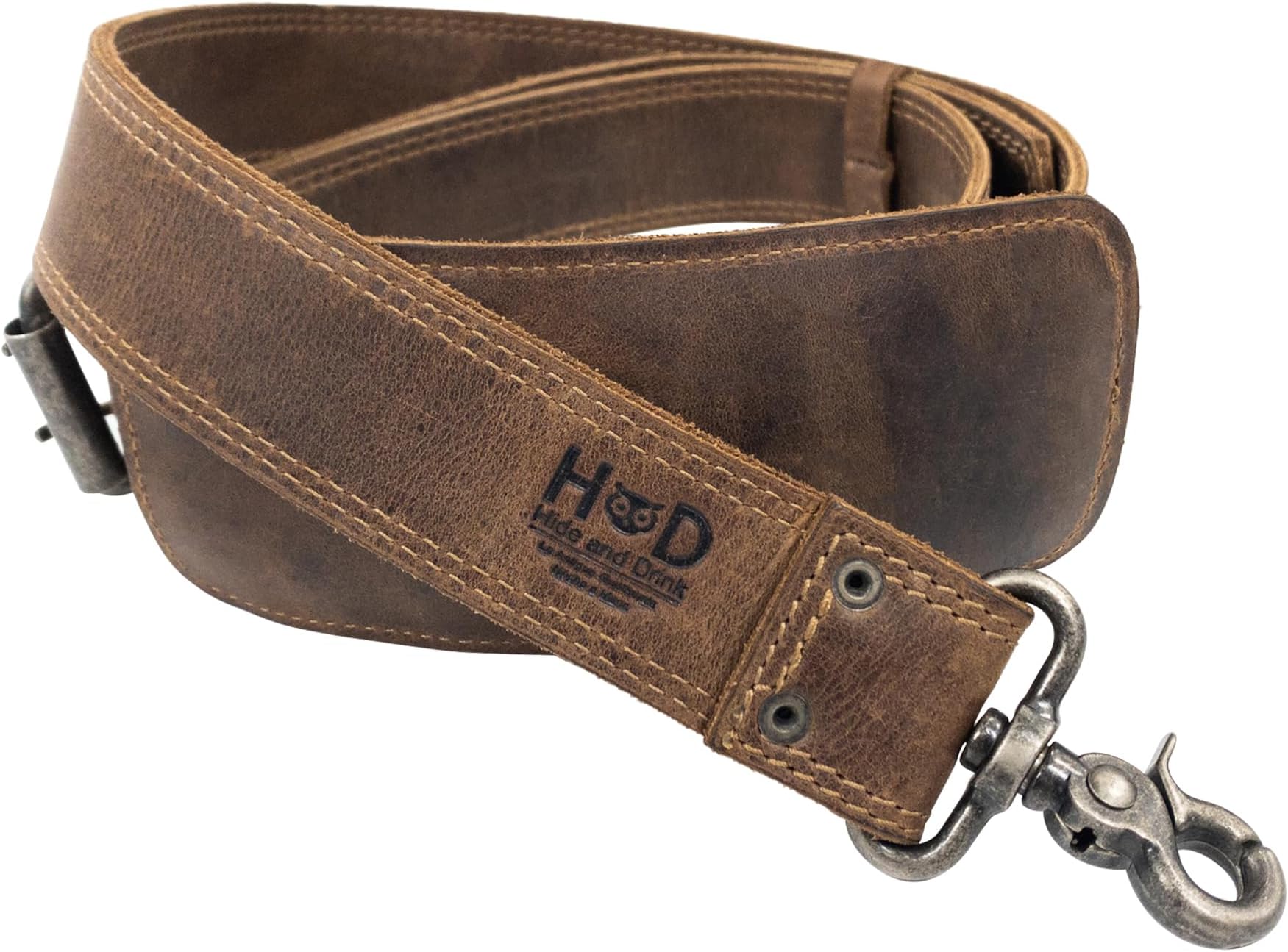 Amazon.com: Leather Adjustable Padded Replacement Shoulder Strap with ...