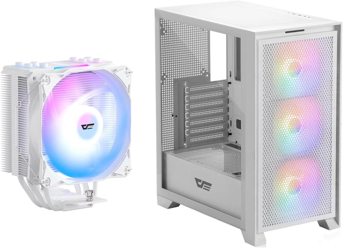 Amazon.com: darkFlash DRX70 ATX Mid-Tower Gaming PC Case + Z4Pro Mist ...