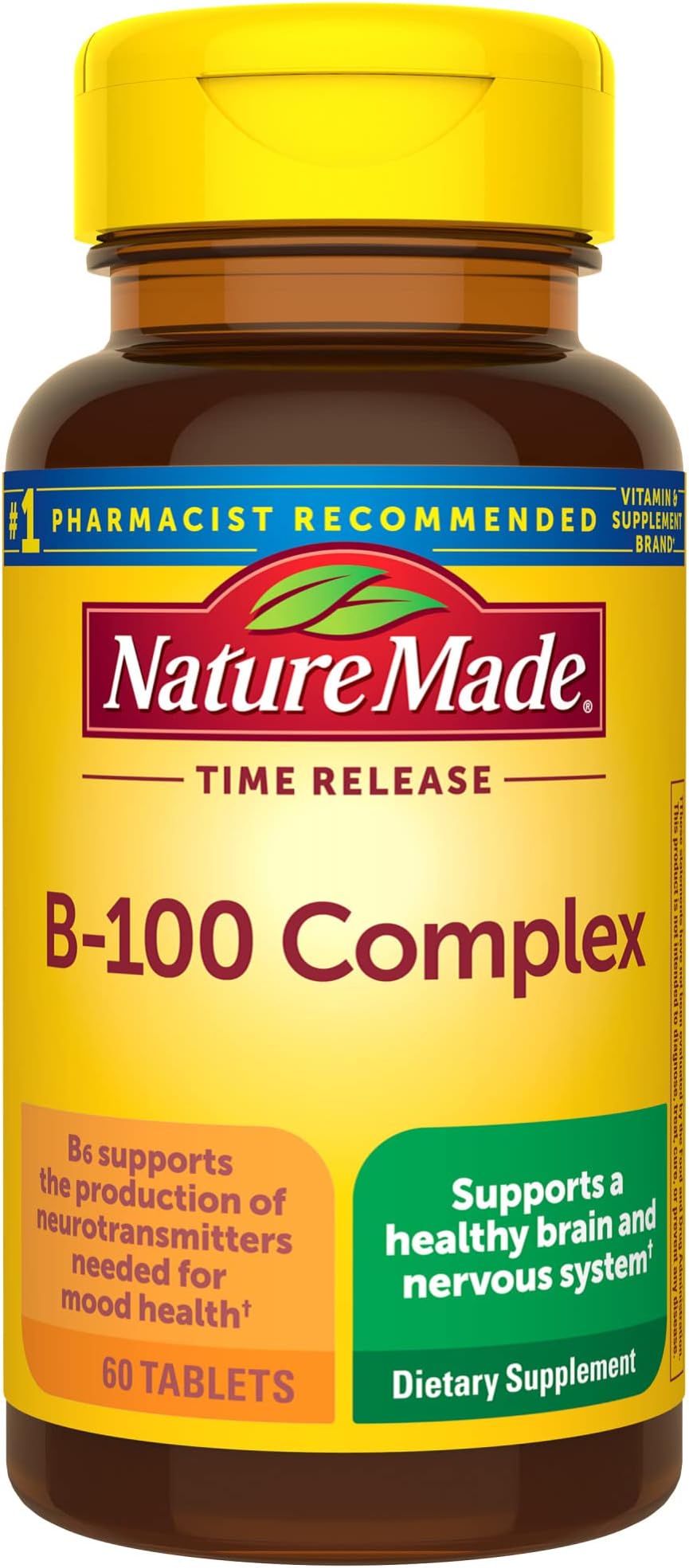 Amazon.com: Spring Valley, B Complex 100, Tablets 60 Count Metabolism ...