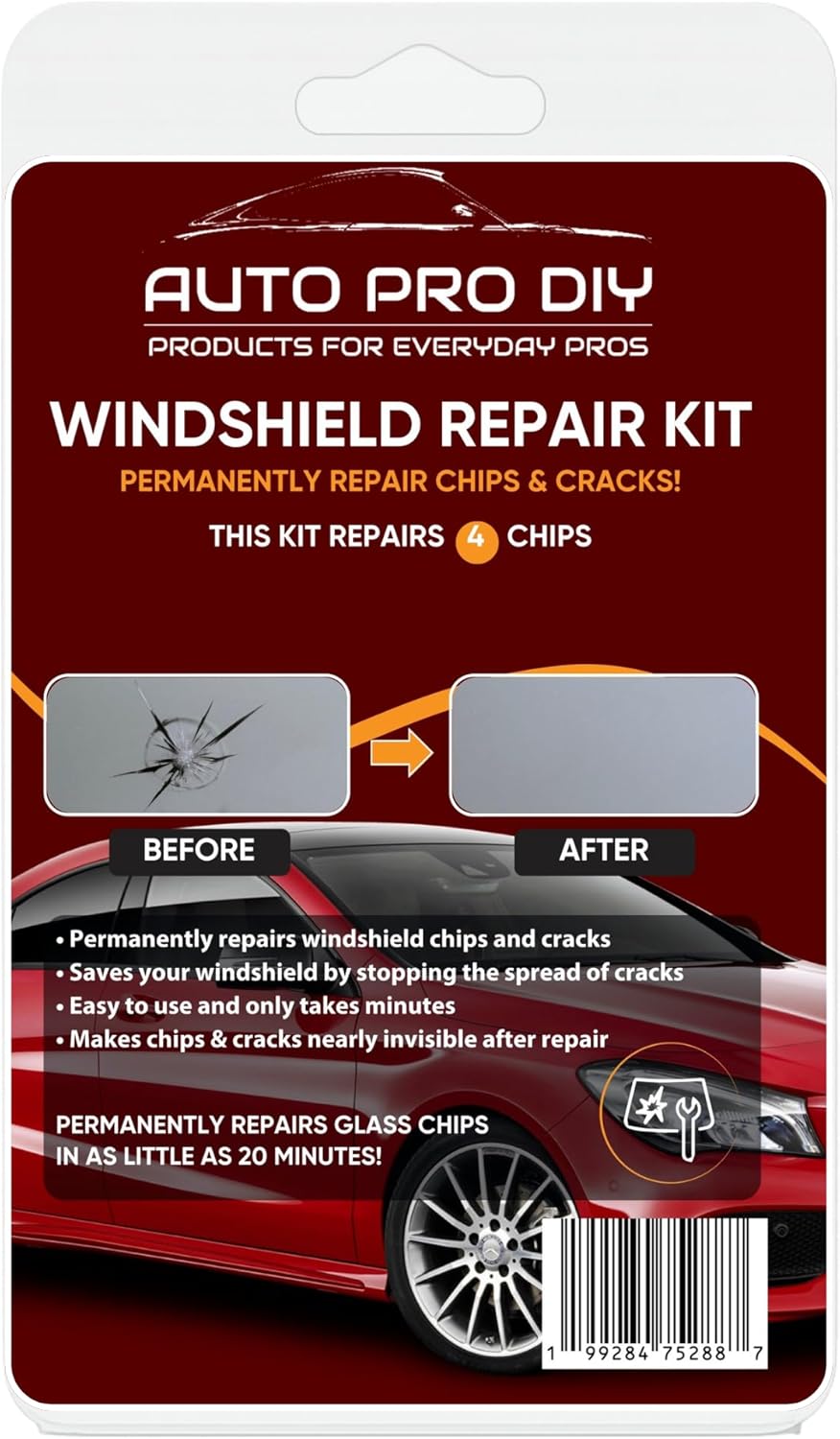 Amazon.com: AUTO PRO DIY Windshield Repair Kit, 4 Pack (Repairs 4 Chips ...