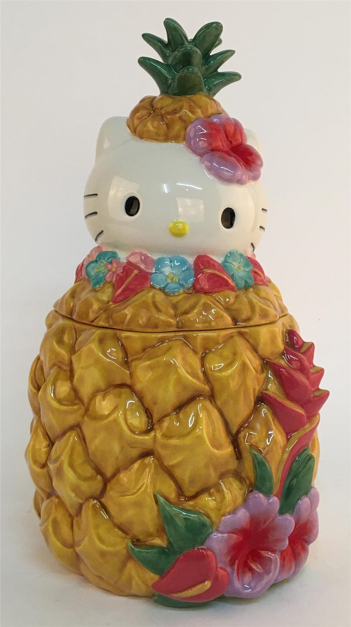 Amazon.com: Blue Sky Clayworks Hello Kitty Pineapple Cookie Jar, 11 ...