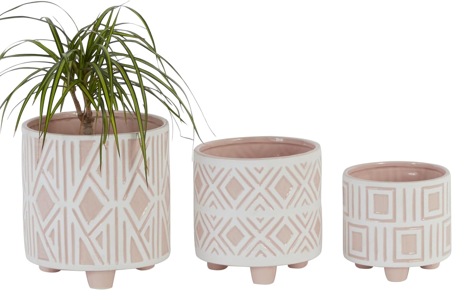Amazon.com: Deco 79 Porcelain Ceramic Indoor Outdoor Planter Small ...