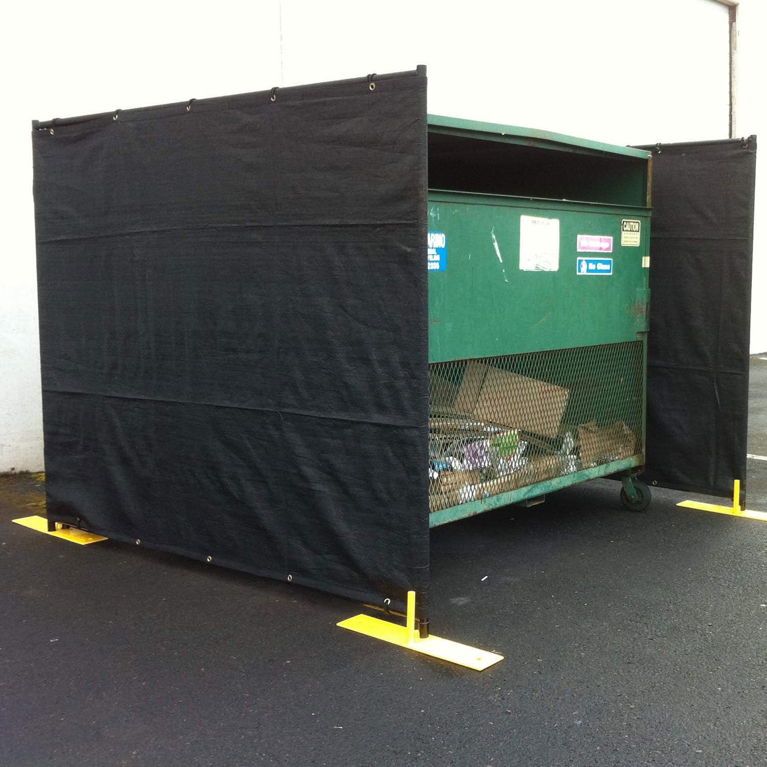 Amazon.com: 3 Sided Perimeter Patrol™ Dumpster Enclosure 6'H x 15'W ...