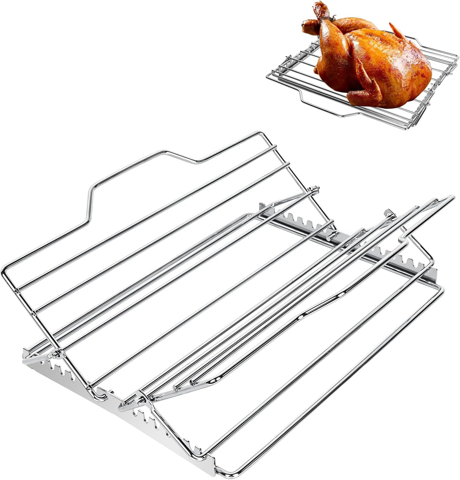 Amazon.com: BRADSHAW INTERNATIONAL 23803 Chrome Adjustable Roast Rack ...
