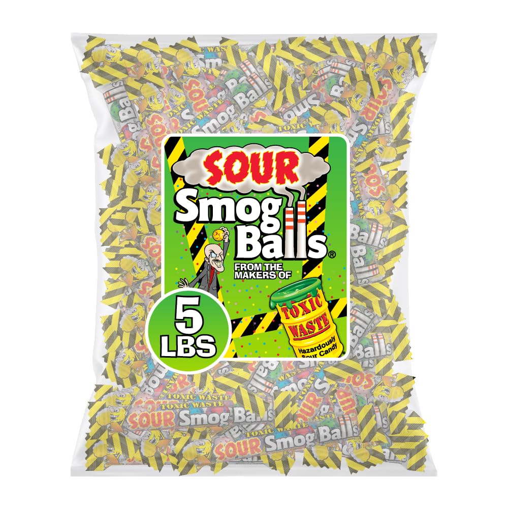 Amazon.com : TOXIC WASTE Assorted Flavors Smog Balls of Shooter Packs ...