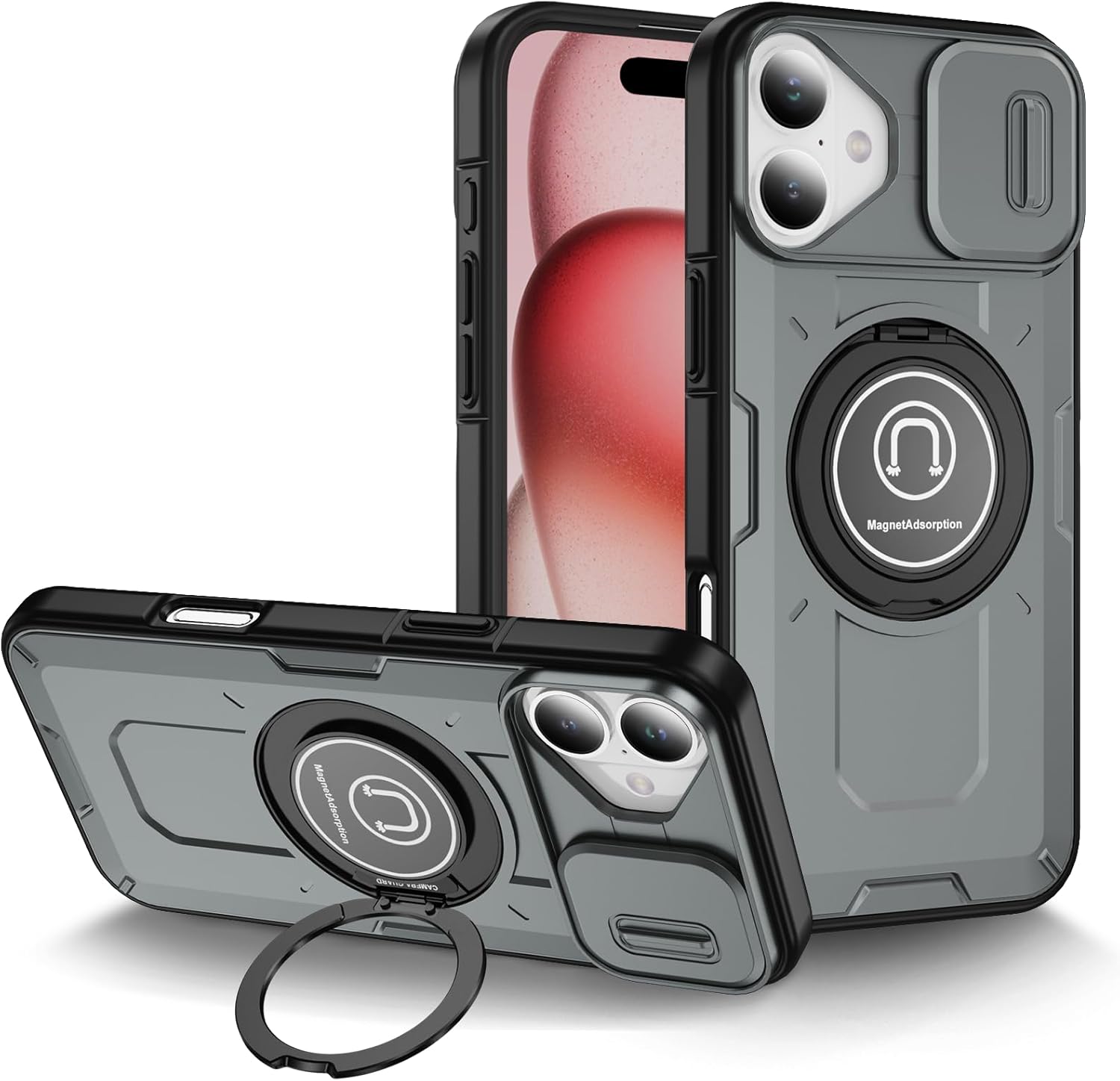 Amazon.com: AFARER Case for iPhone 16, Military-Grade Protection Case ...