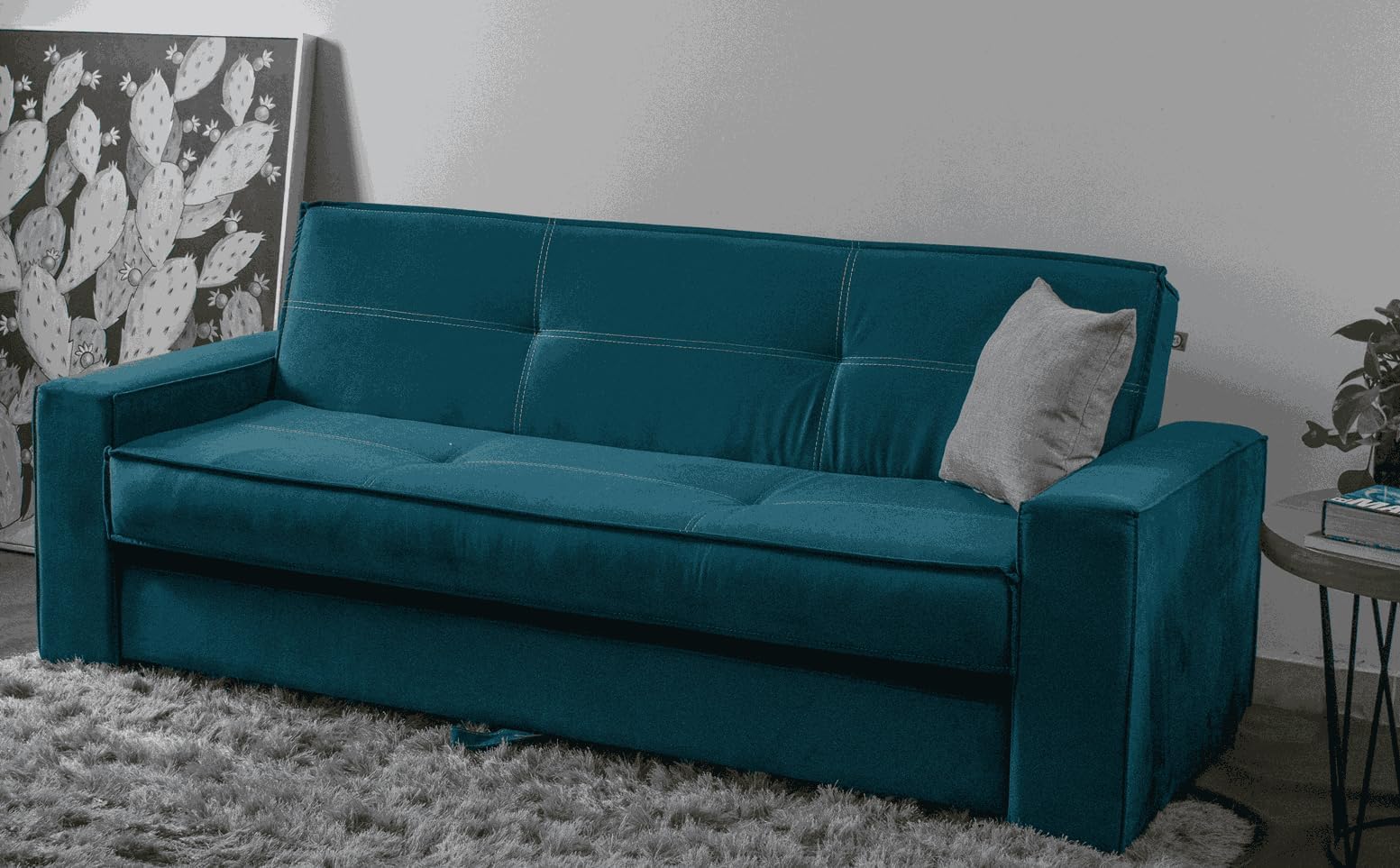 M & E Muebles Moda y Estilo Sofa Cama FUTON MATRIMONIAL Confort Gris ...