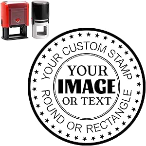 Amazon.com : Custom Stamp, Personalized Business Stamp, Custom Self ...