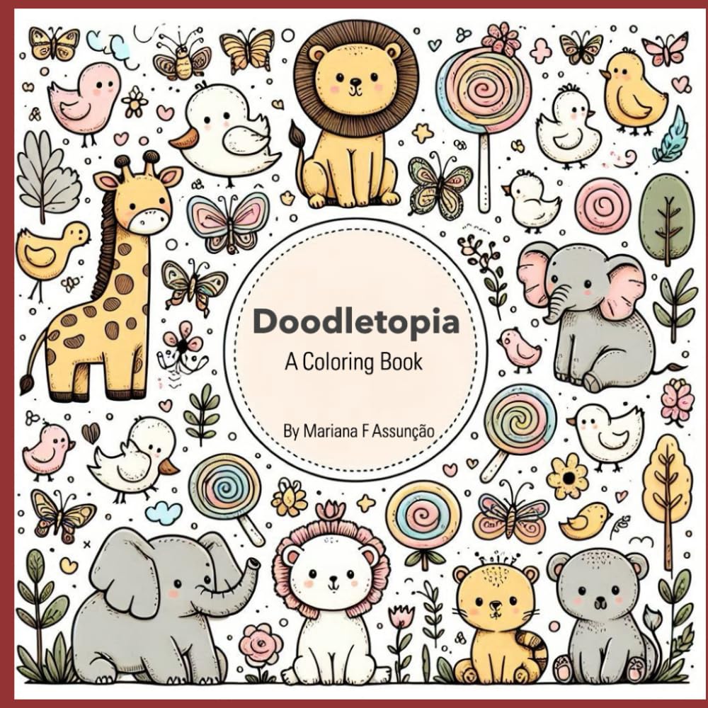 Amazon.com: Doodletopia: A Coloring Book: 9798334239135: Assunção ...