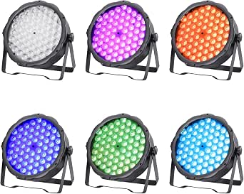 Amazon.com: BETOPPER DJ Par Light 60 LED RGB 95W Slim Strobe Stage Wash ...