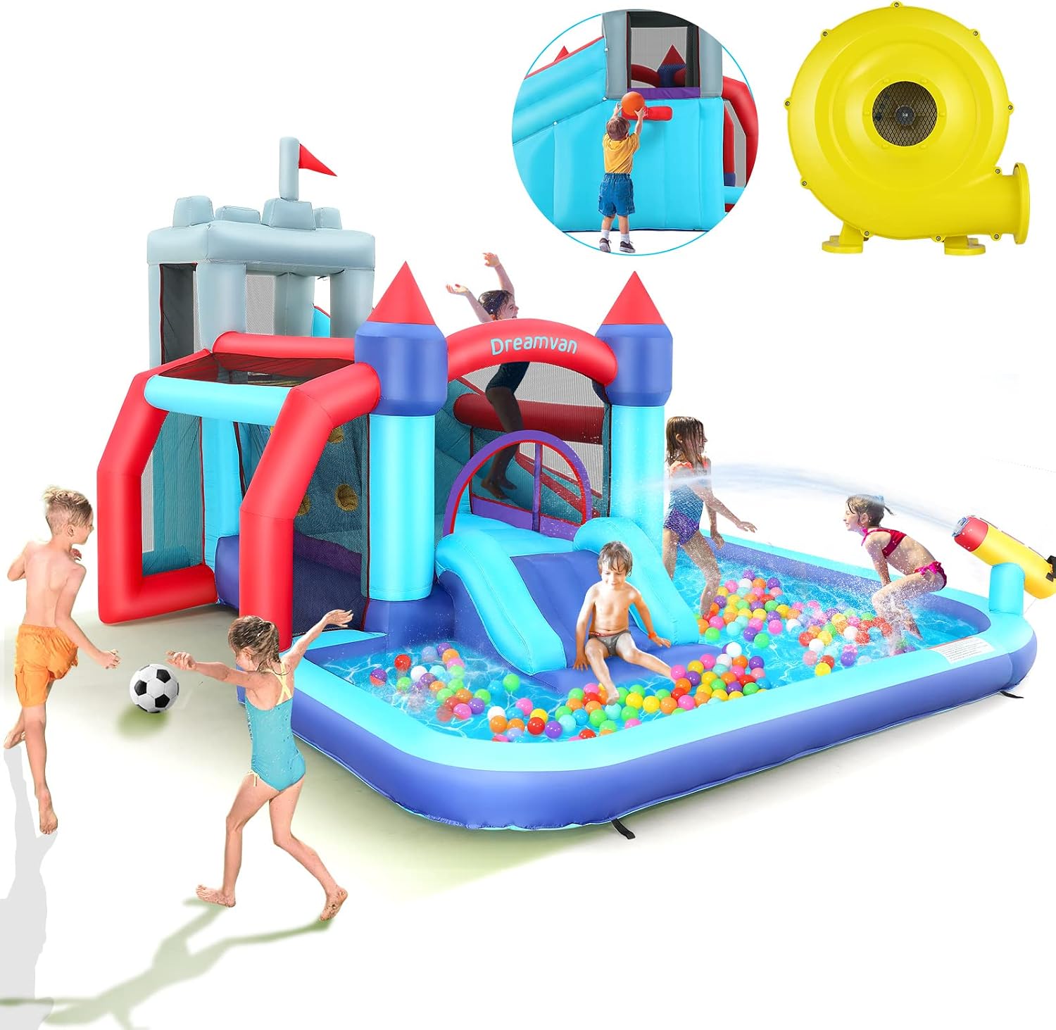 WOOKRAYS Inflatable Bounce House, Bouncy Castle for Nepal | Ubuy