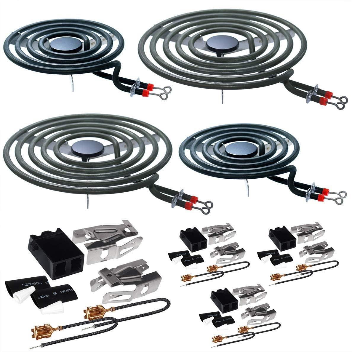Ansoon MP22YA Electric Range Burner Coil Element Unit Set 2 Pcs ansoon-mp22ya-electric-range-burner-coil-element-unit-set-2-pcs