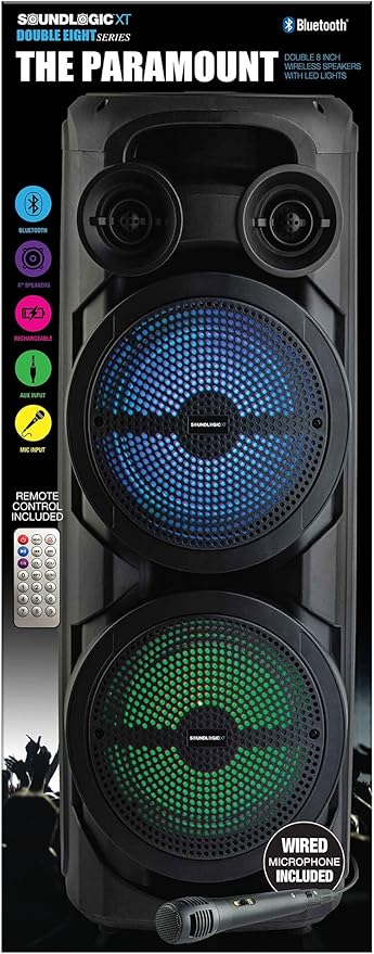 Amazon.com: SoundLogic XT The Paramount Double Eight Wireless Speaker ...