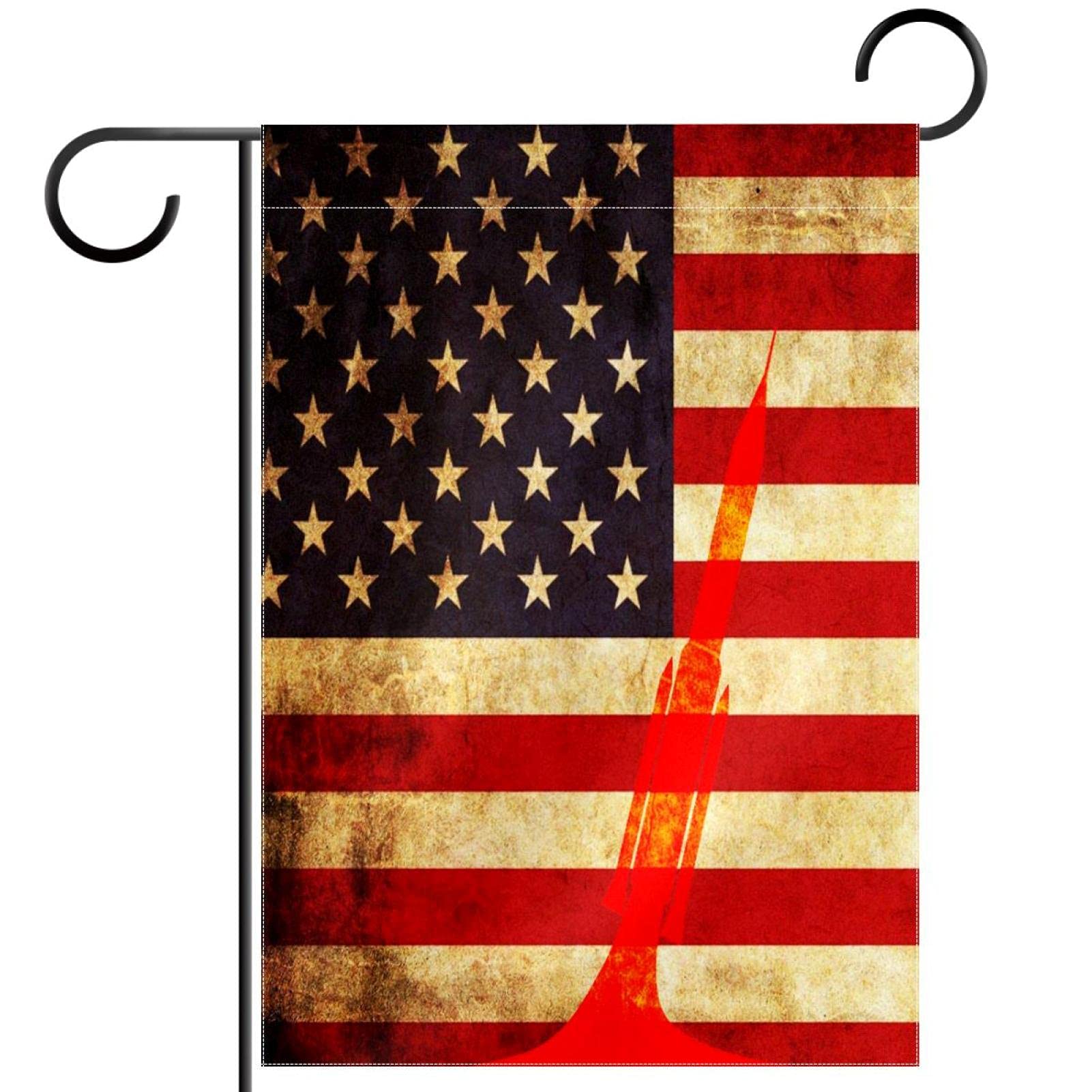 Vertical American Flag Banner