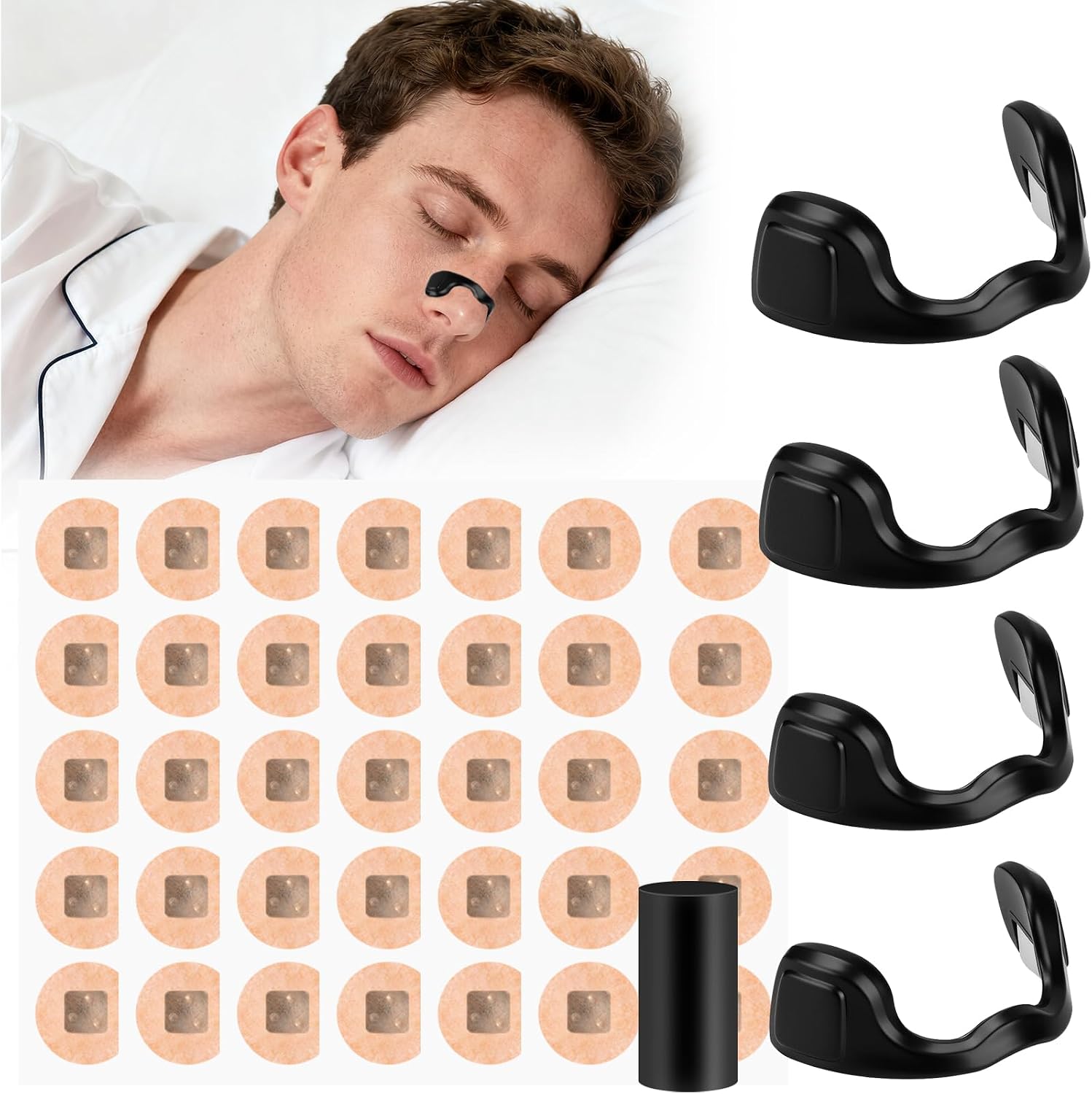 Nasenpflaster Magnet Nose Strips Schnarchstopper - 60 Stück Nasenstrips ...