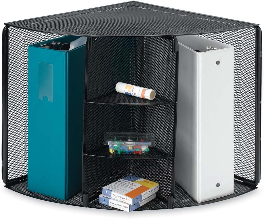 Amazon.com : Corner Mesh Organizer, 5 Compartments, 14"x19-1/2"x13-2/8 ...
