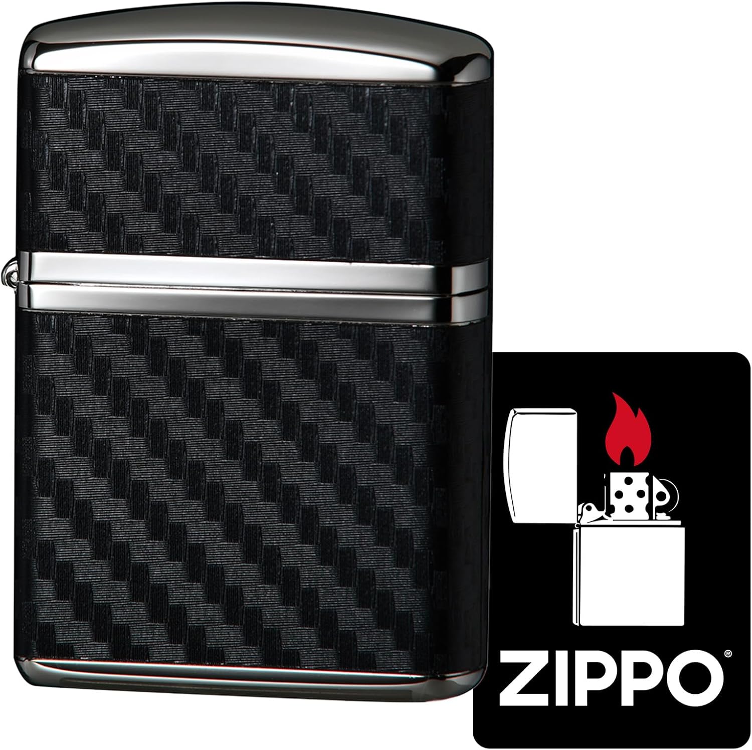Amazon.com: Zippo CARBON-SERIES 162NI-CARBON Lighter with Special ...