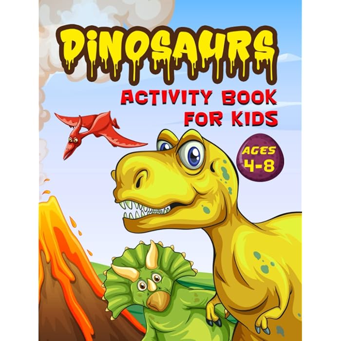 Buy Dinosaurs Activity Book for Kids Ages 4-8: Creative and Fun ...