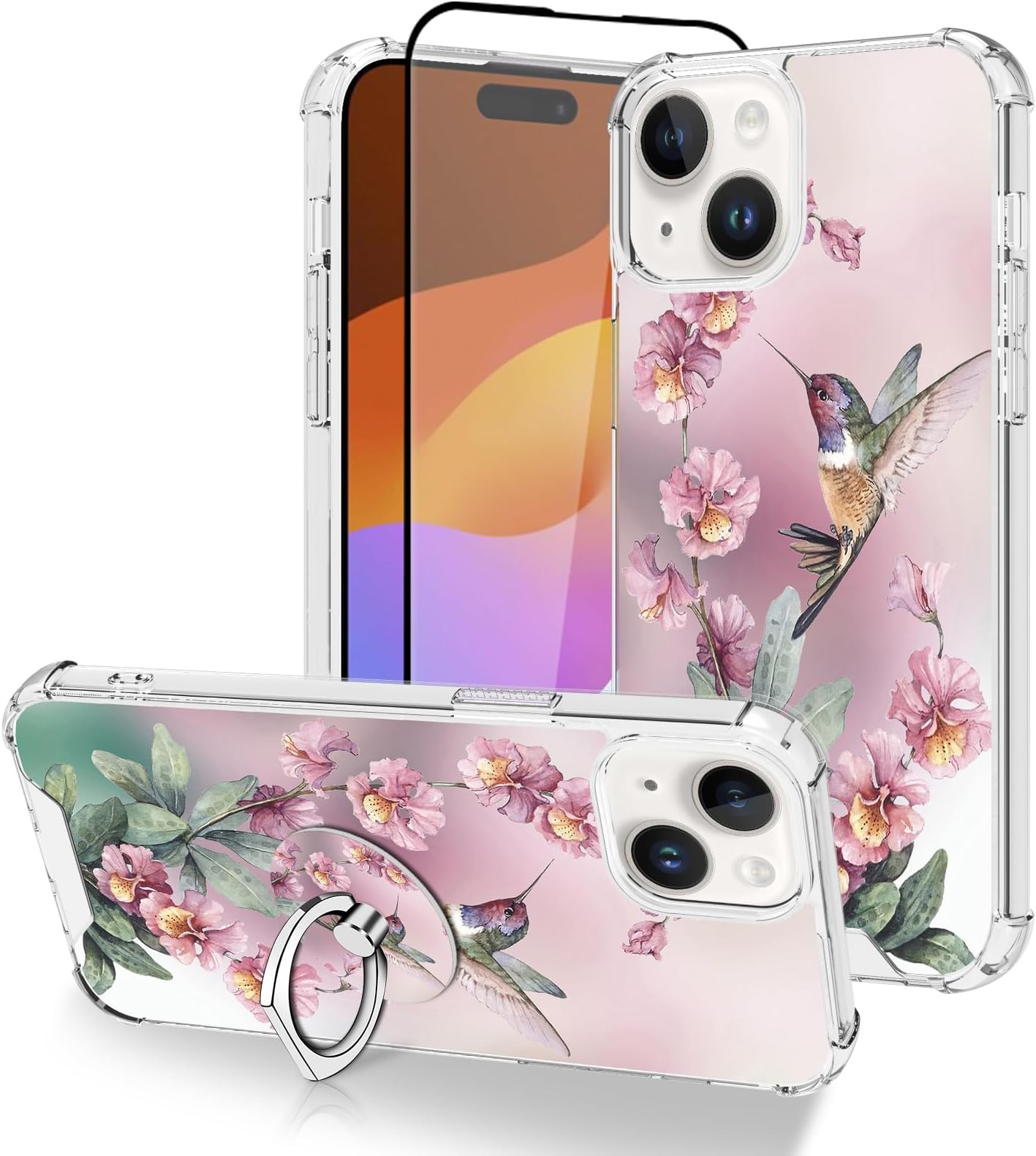 Amazon.com: OOK Crystal Case Compatible with iPhone 15 Plus, Pink ...