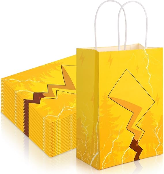 Amazon.com: 24 Pcs Cartoon Paper Bags Animation Party Gift Bags Red ...