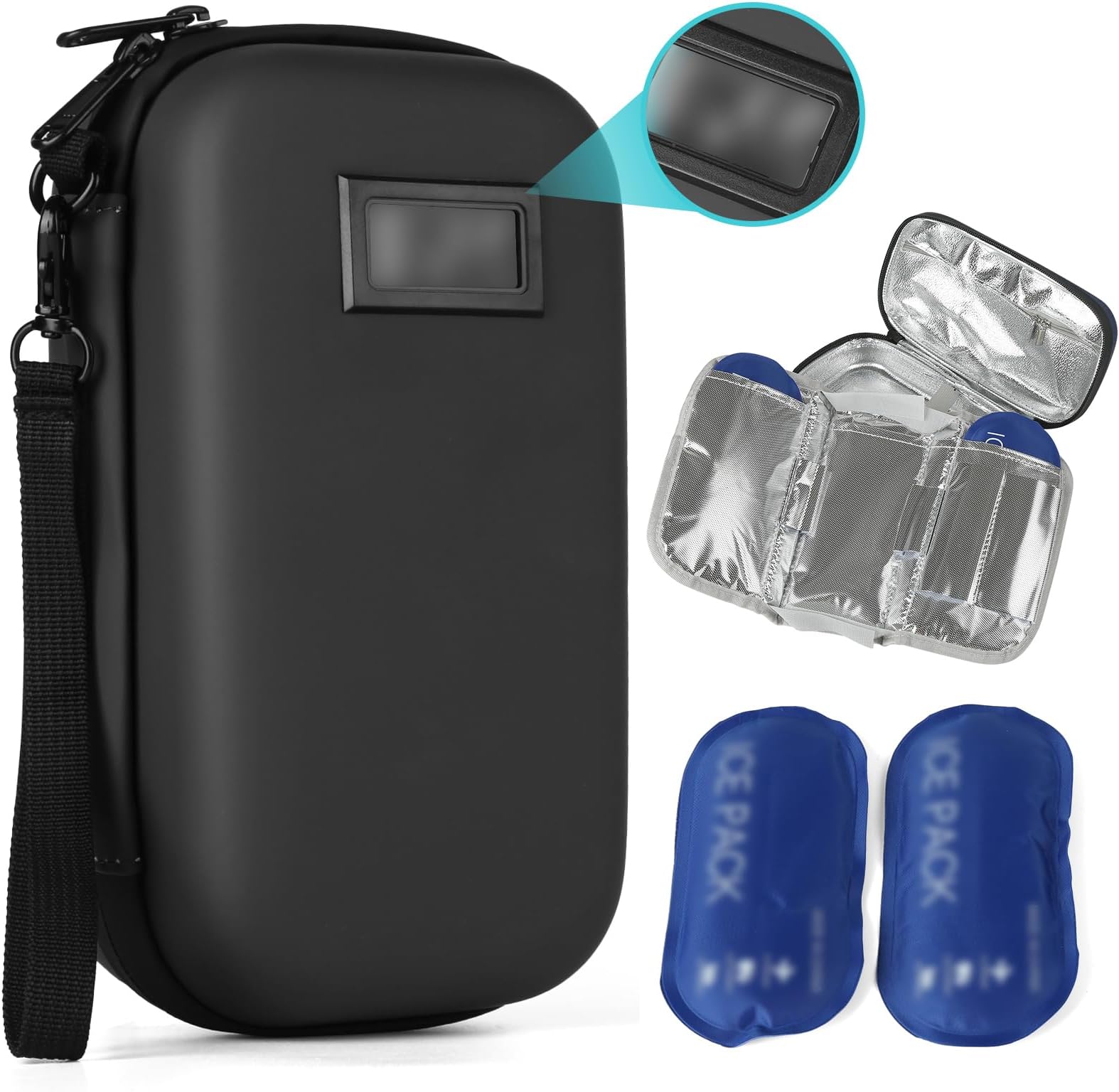 Amazon.com: xinjue Insulin Cooler Travel Case TSA Approved with ...