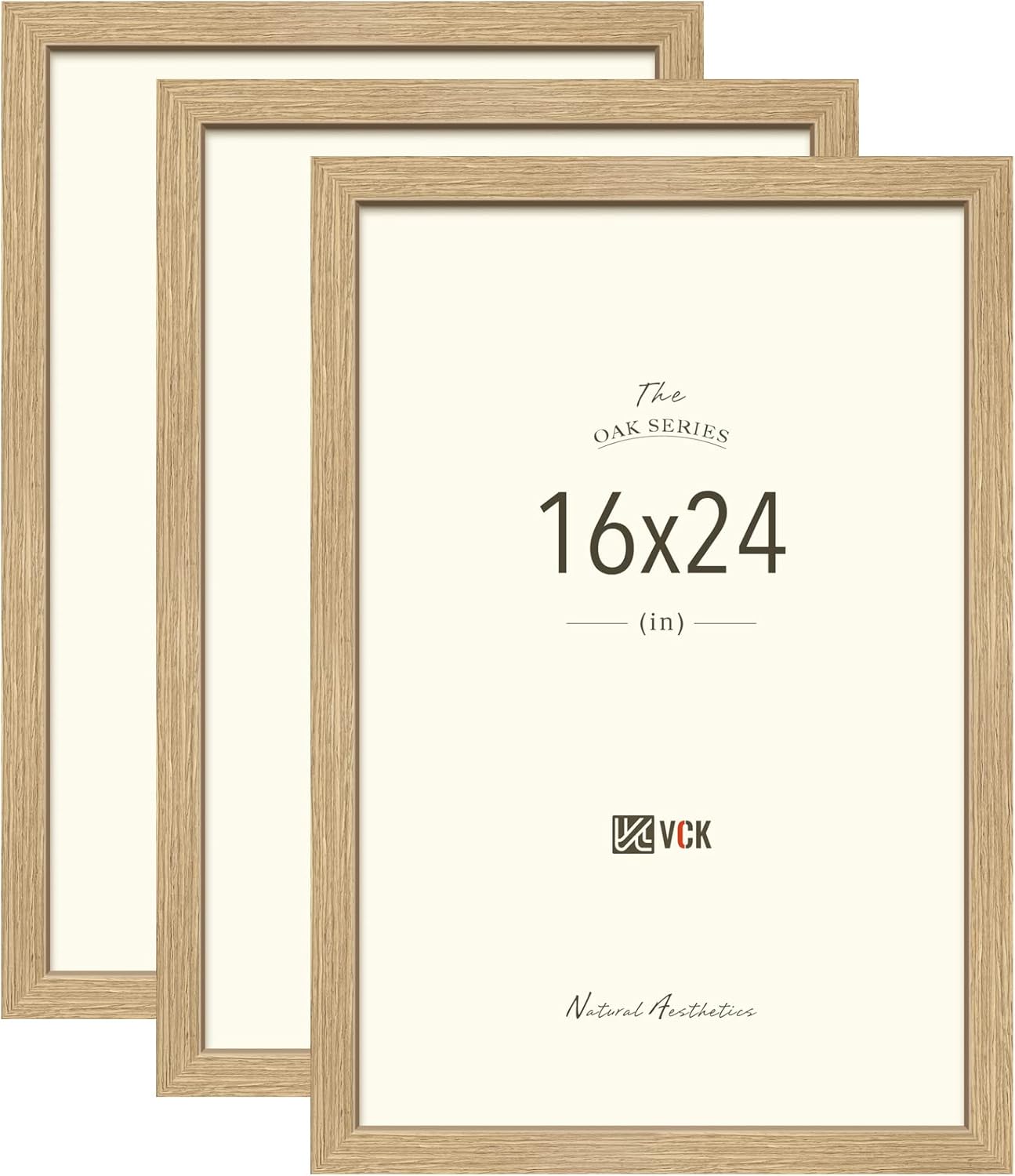 Amazon.com - VCK 16x24 Oak Wood Frame for Poster & Picture, Natural ...