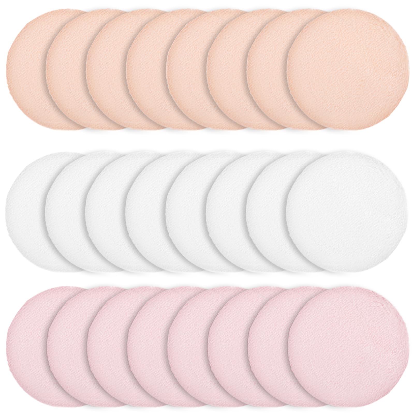 Amazon.com: 24pcs Powder Puff, Round Cotton Makeup Puff Pads for Loose ...