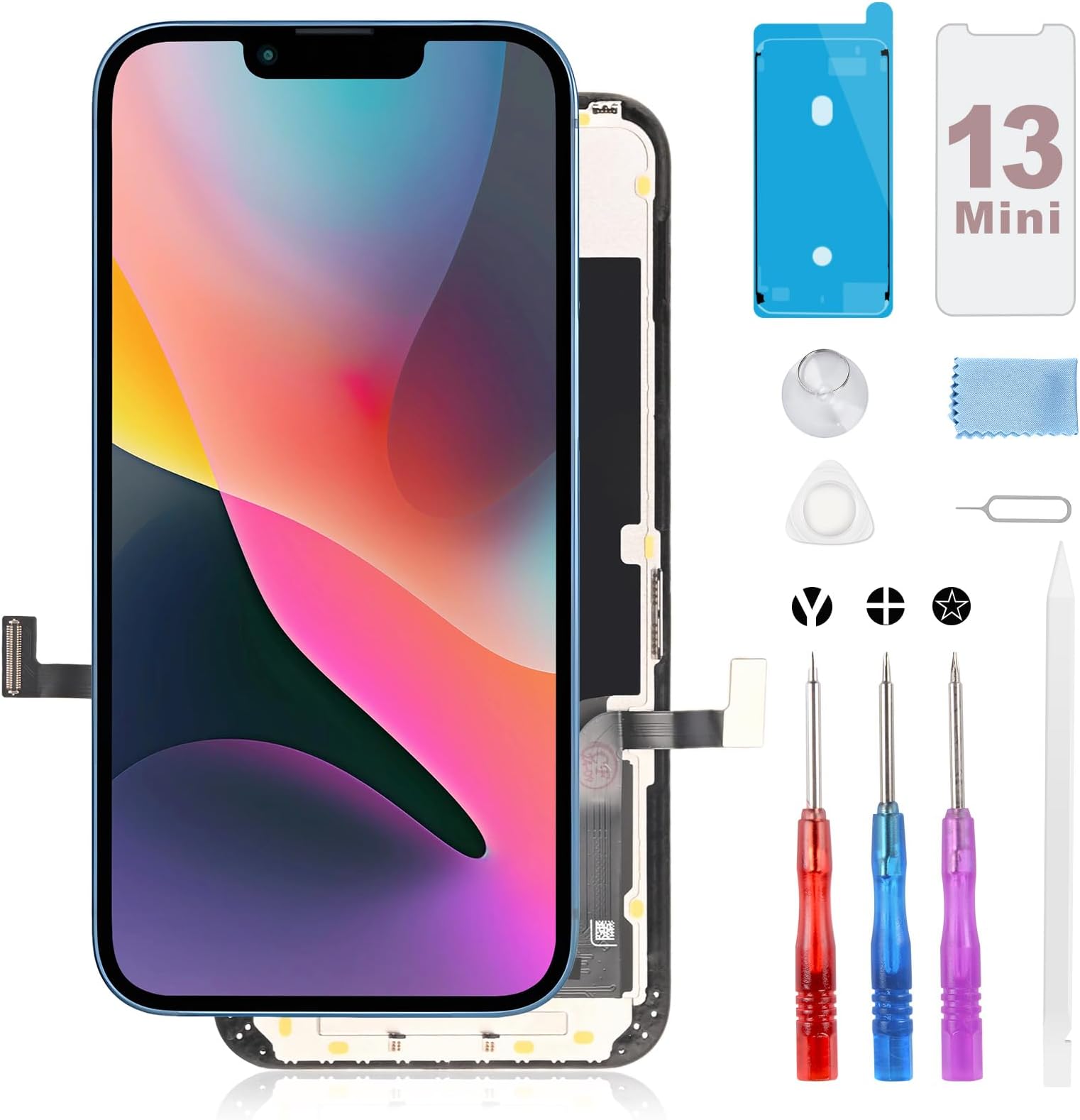 Amazon.com: Ace Tech Cellular LCD Screen Replacement for iPhone 13 Mini ...