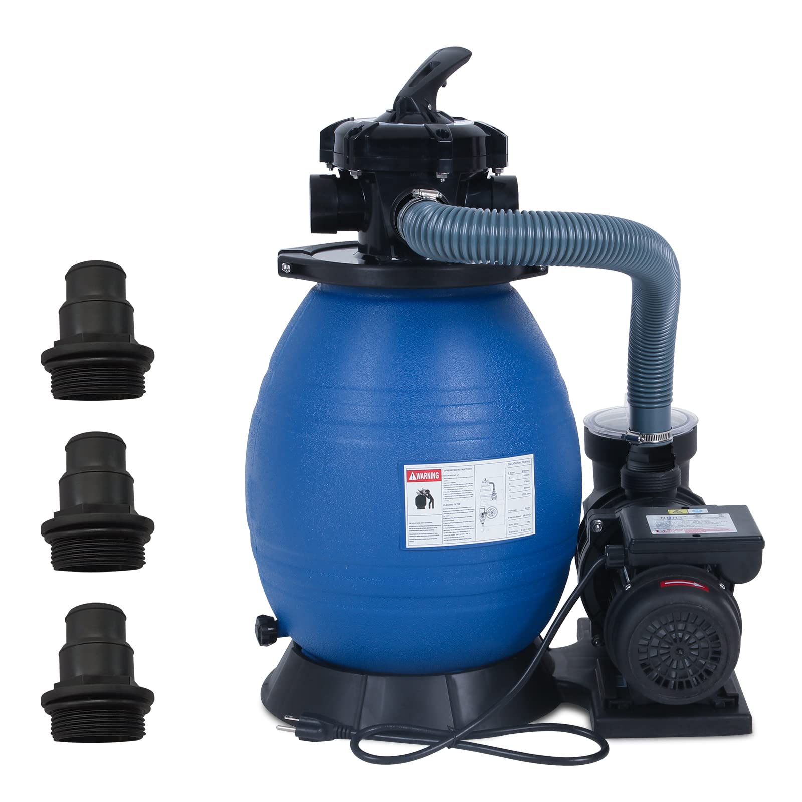 Amazon.com : AOVSA 13" Sand Filter Pump for Above Ground Pool, 2450 GPH ...
