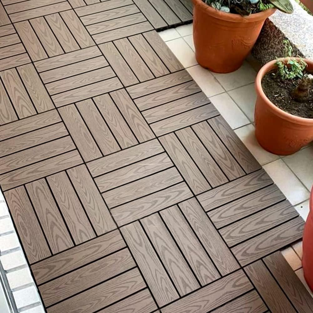 Piso Deck tipo madera de wpc/Piso para jardin/Piso decorativo modular ...