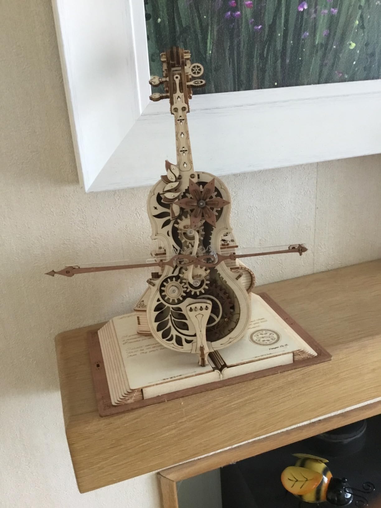 ROBOTIME 3D Puzzle Magic Cello Wooden Music Box Model Kits for Adults ...