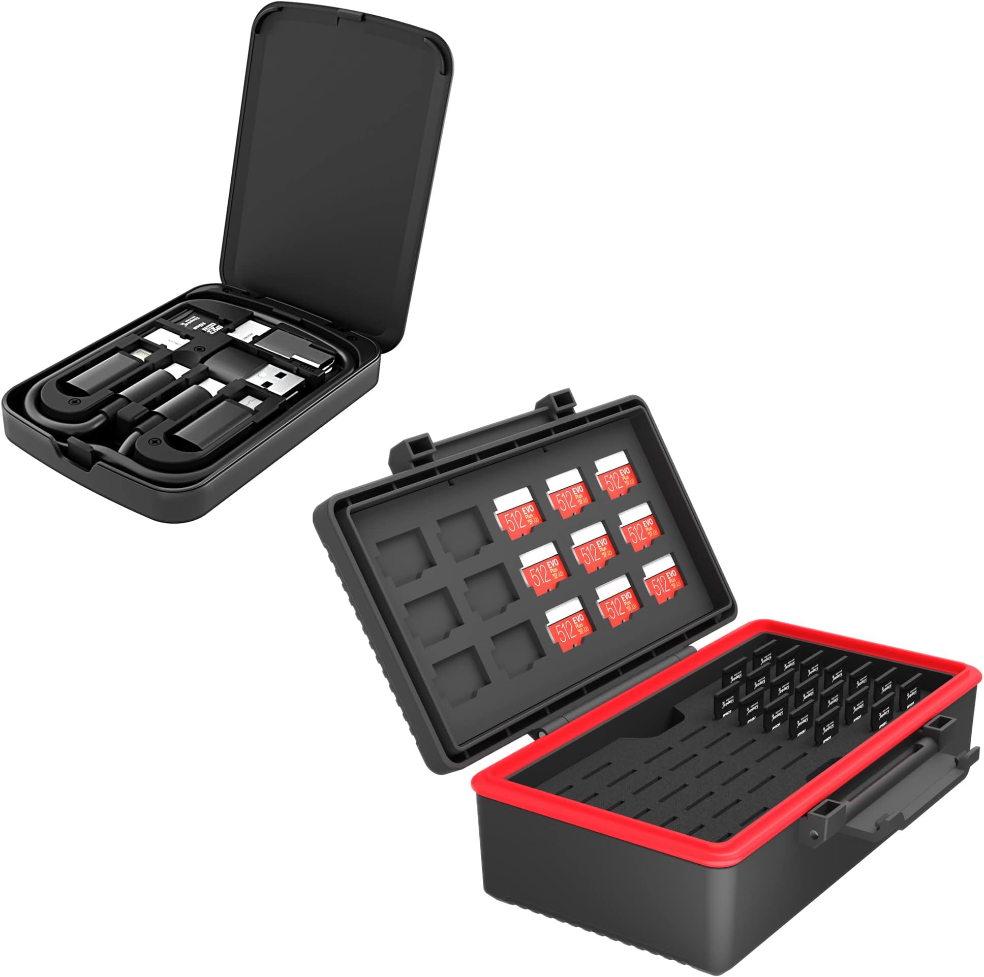 Amazon.com: Kiorafoto Cable Card + Memory Card Case: Multi-Functional ...