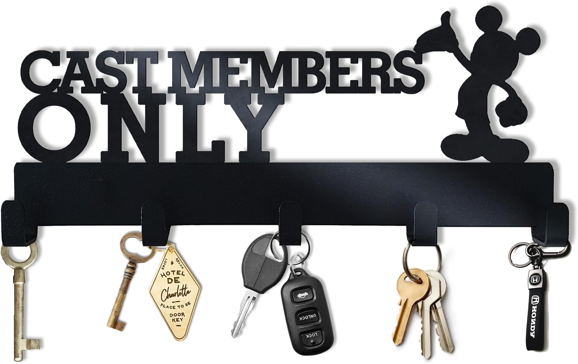 Amazon.com: Pentacle Castle Key Hook Rack - Magical Mickey Key Hanger ...