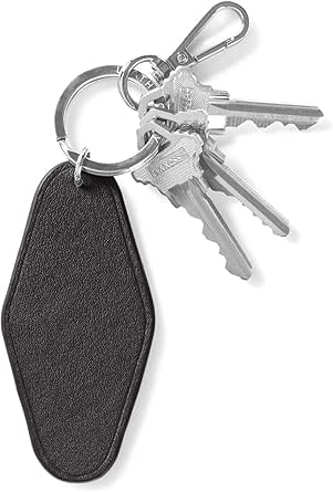 Leatherology Black Onyx Hotel Keychain at Amazon Men’s Clothing store