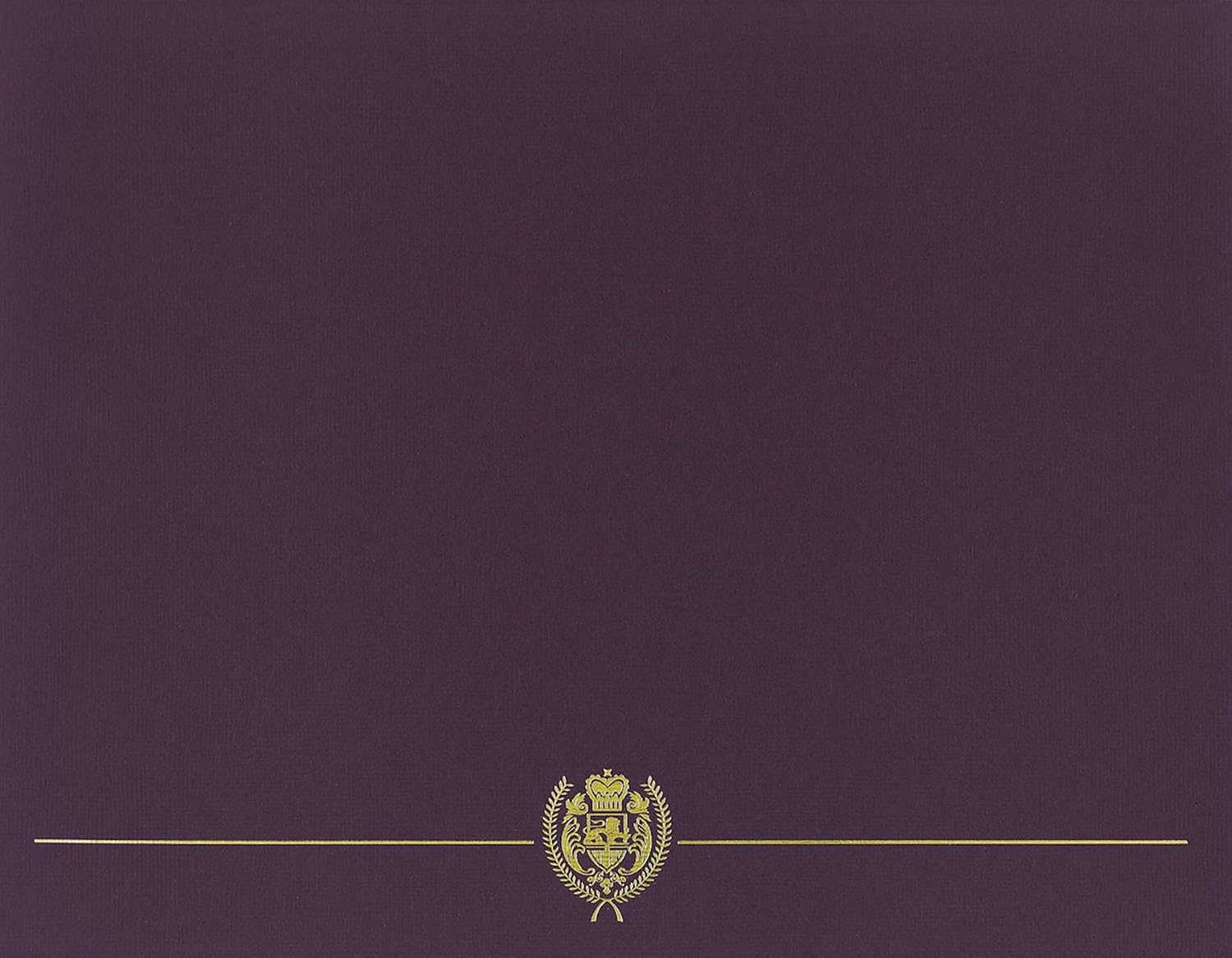 Great Papers! Plum Classic Crest Certificate Cover, 12"x 9.375", 5 ...