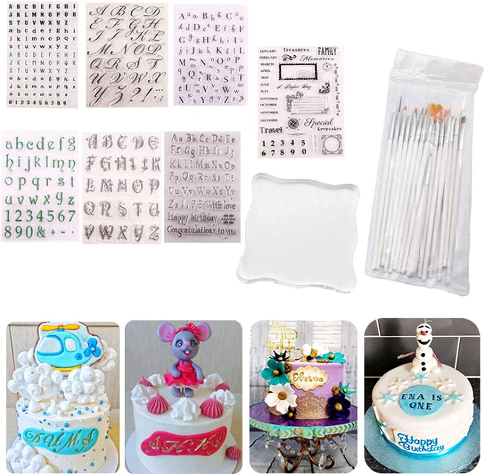 Buy Hoimlm Alphabet Cake Stamp Tool, Biscuit Stamp, Capital / Tiny ...