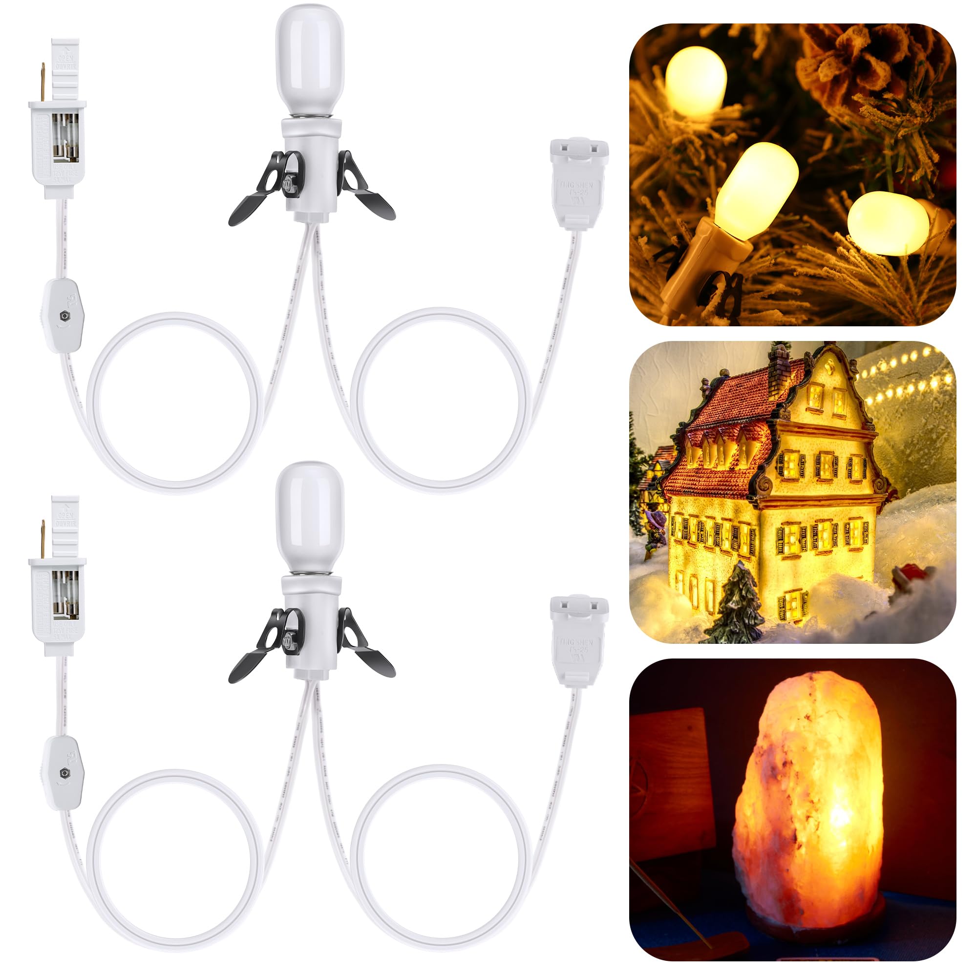 Amazon.com: Leelosp Accessory Cord with Replacement Light Bulbs, 120V 0 ...
