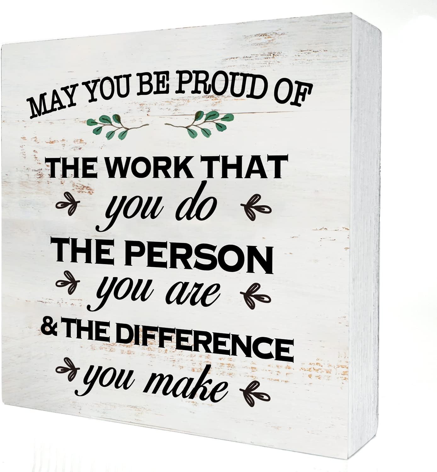 Amazon.com: May You Be Proud of the Work Wood Box Sign Decor Rustic ...