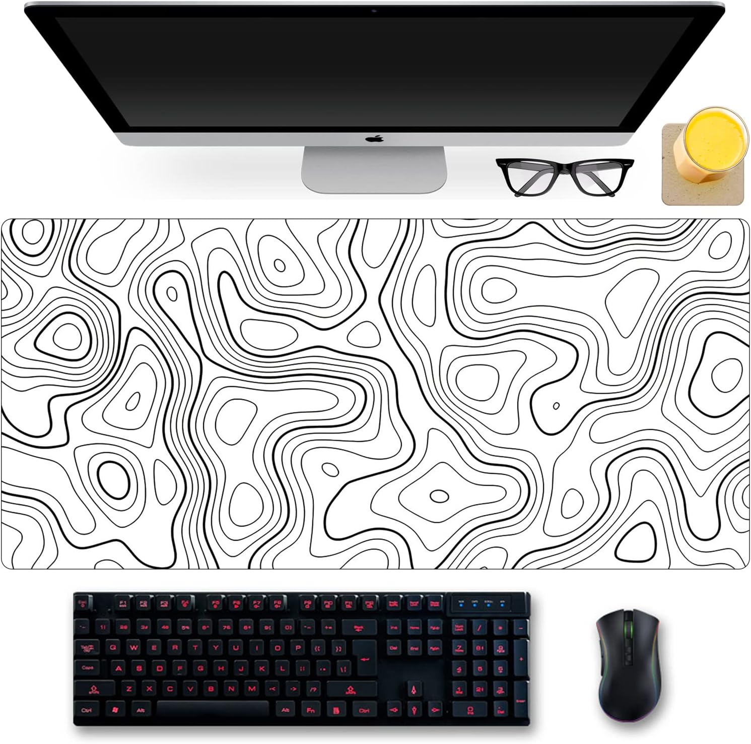 Amazon.com : 【7 Patterns 3 Sizes】【1 Pack / 2 Pack】Gaming Mouse Pad ...