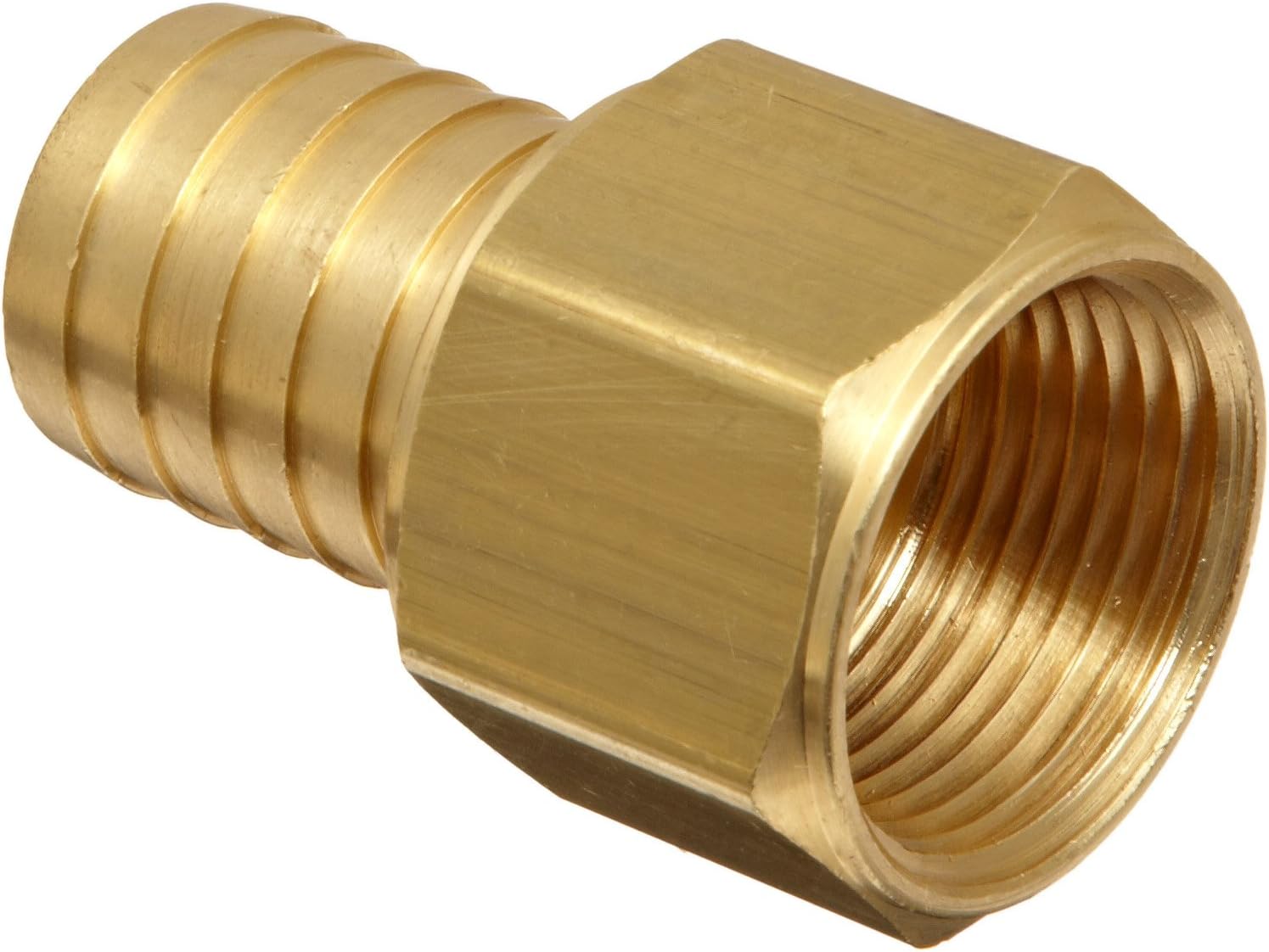 Amazon.com: Brass Barbed Hose Fittings, 1" Barb to 1" NPT Male Pipe ...