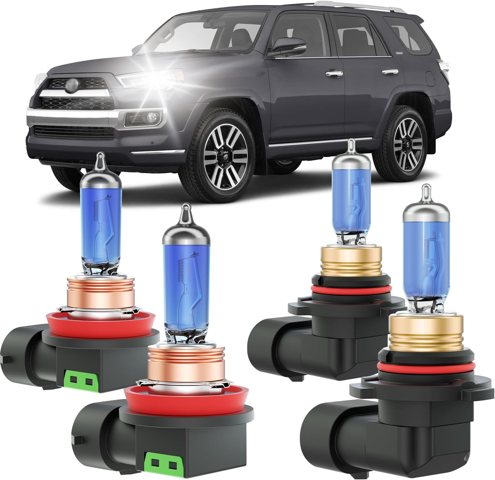 Amazon.com: XFLHEHD 4Runner Halogen Headlight Bulbs Fits For 2006-2020 ...