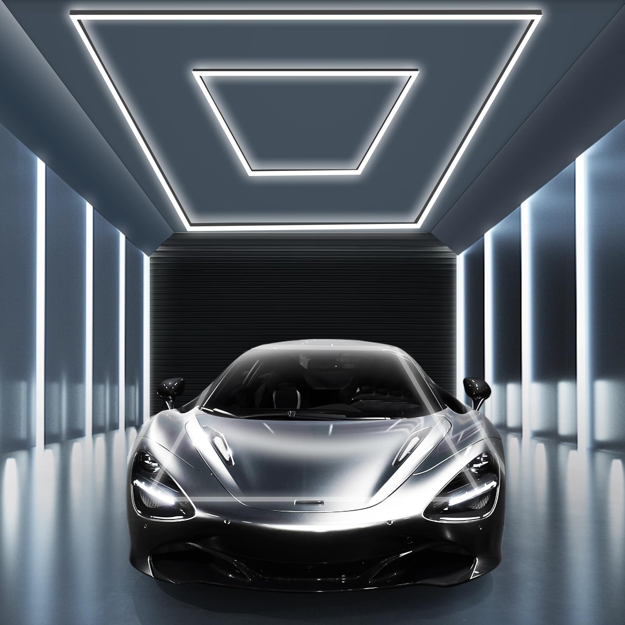 LZHOME LED Garage Light Fixture: High Brightness 39000LM LED Garage ...