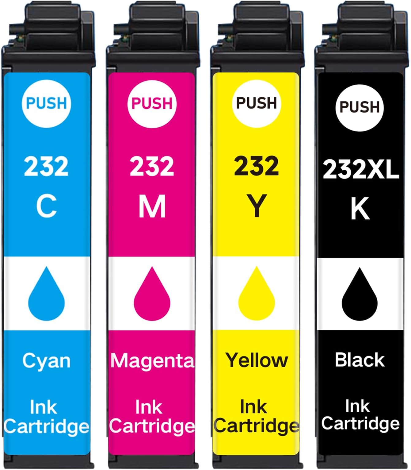 Amazon.com: 232XL Ink Cartridges High Capacity 4 Pack for Epson 232 Ink ...