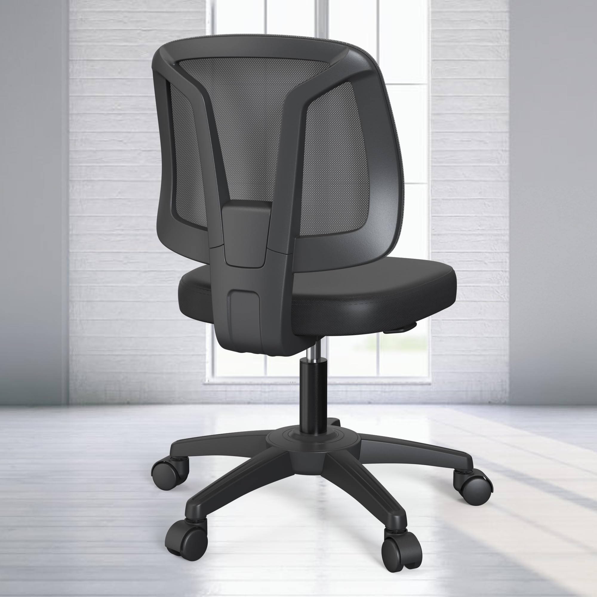 Amazon.com: Ergonomic Armless Office Desk Chair with Back Support ...
