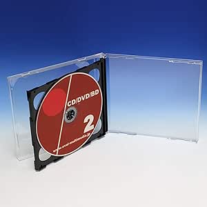Amazon.com: Oval Multimedia 10mm Thick 2 Jewel Case, Black, 10 Count, Perfect for Blu-ray Discs ...