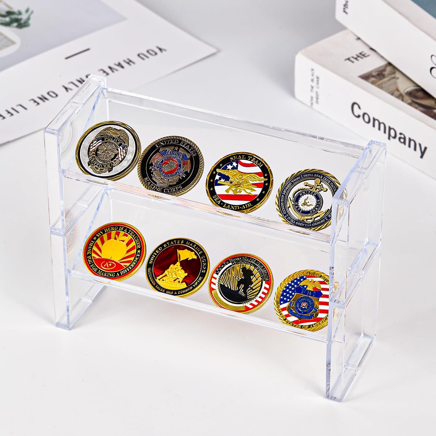 Amazon.com: Challenge Coin Holder,Large Coin Display Case,Commemorative ...