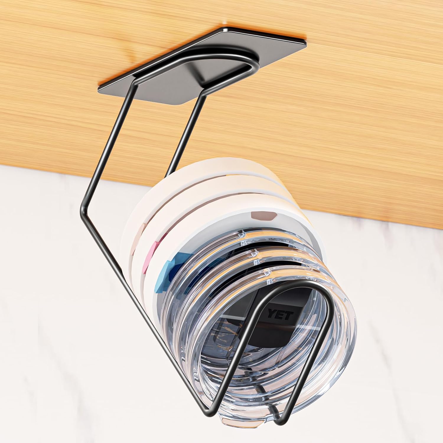 Amazon.com - XILIMEN Tumbler Lid Organizer, No Drill Self-Adhesive ...