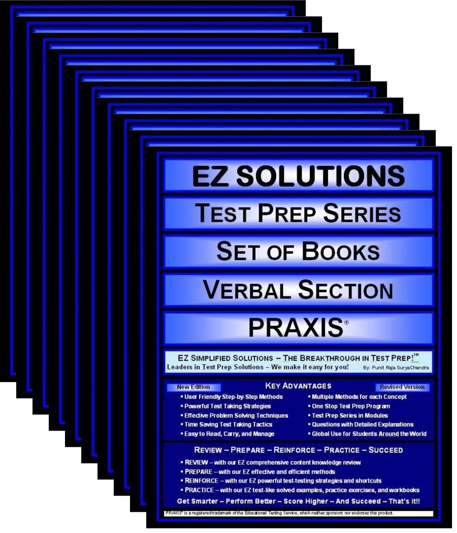 EZ Solutions - Test Prep Series - Set of Books - Verbal Section ...